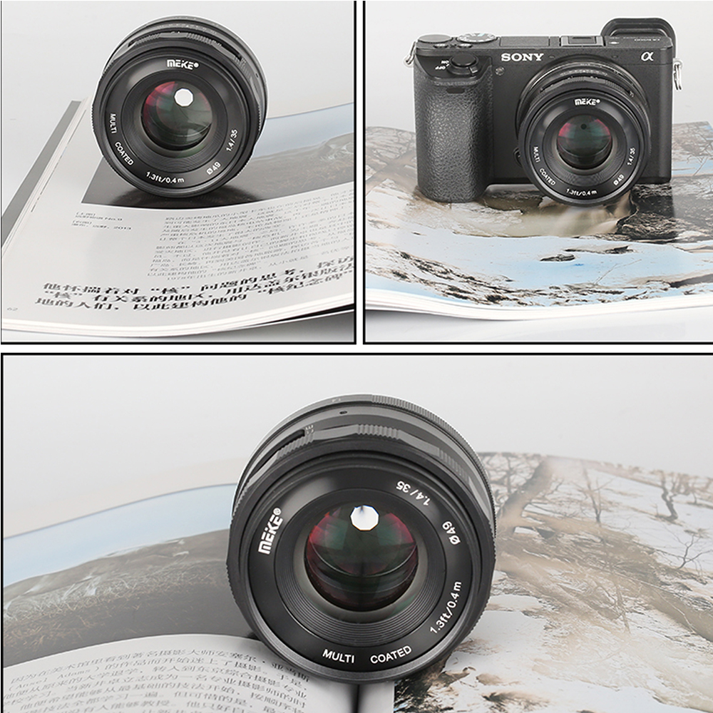 MEIKE Lensa 35mm F1.4 Lens for Canon EOS M Mirrorless Camera - Matrix ...