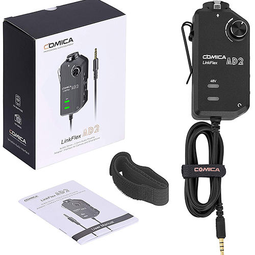 COMICA LinkFlex AD2 XLR/6.35mm to 3.5mm Audio Preamp Adapter/Interface - Matrix Camera | Toko ...